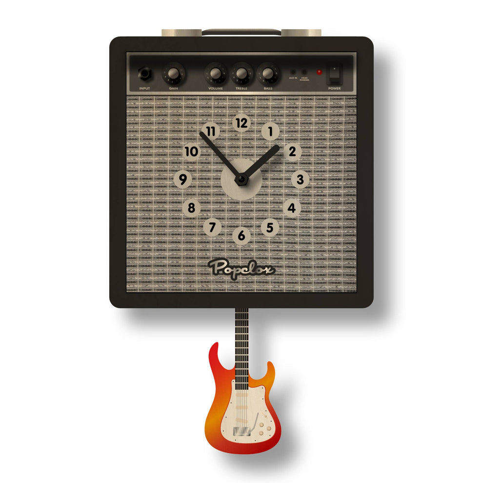 Guitar Amp Pendulum Clock - Wood – Wild Bramble